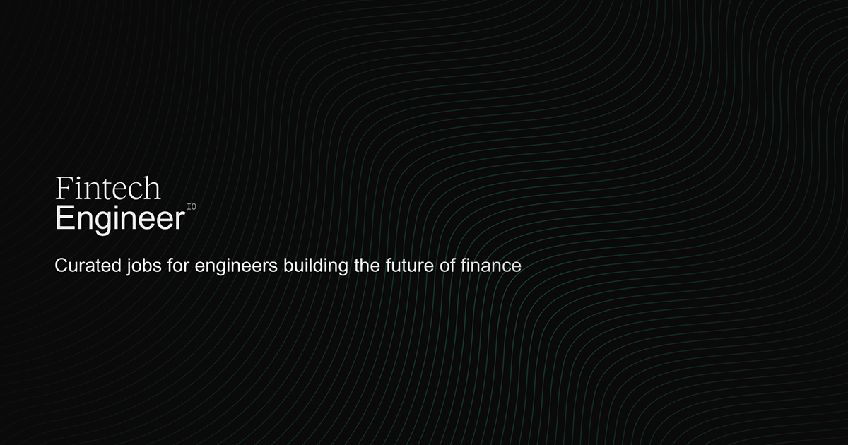Fintech Engineer Jobs